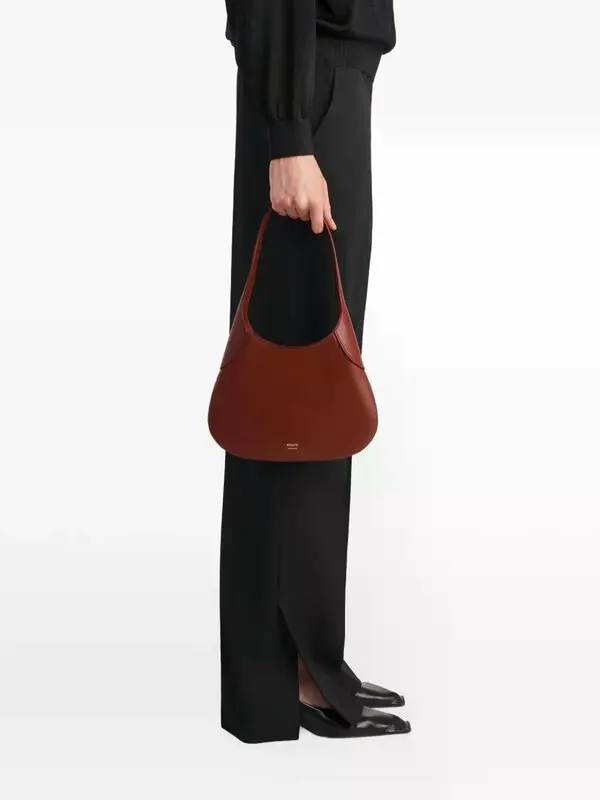 Khaite Joan Small Leather Shoulder Bag - Brown