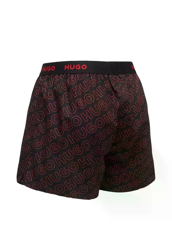 Hugo Logo-print Woven Boxer