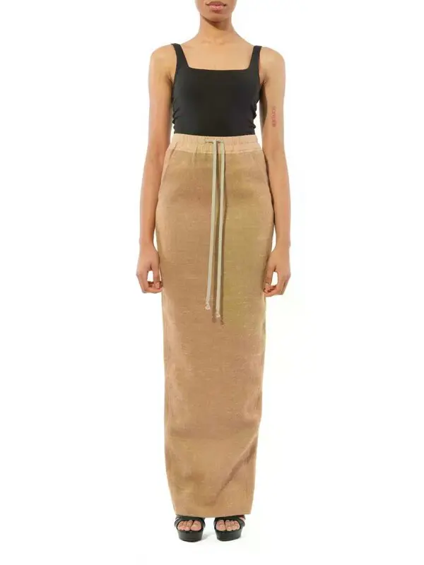 Rick Owens Drawstring Waist Skirt - Neutrals