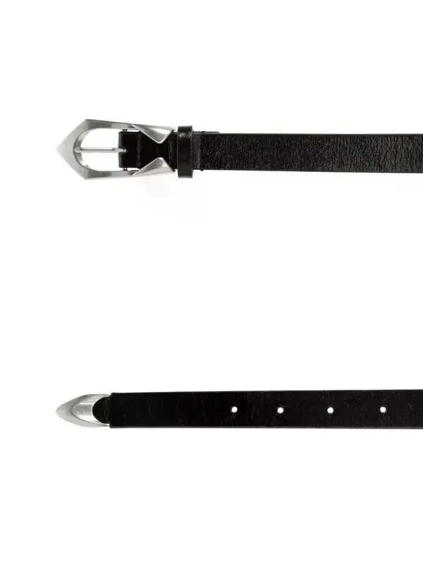 IRO PARIS Geometric Buckle Leather Belt