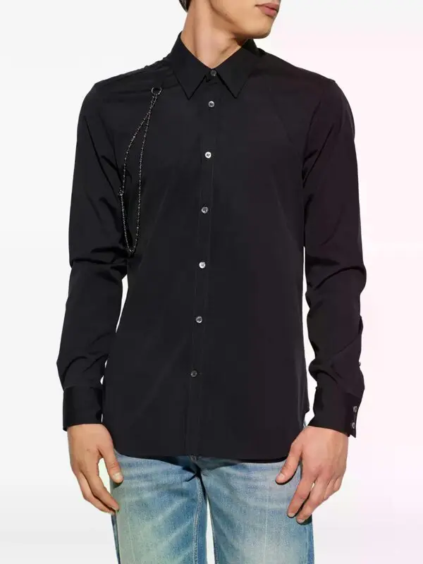 Alexander McQueen Chain-detail Long-sleeve Shirt