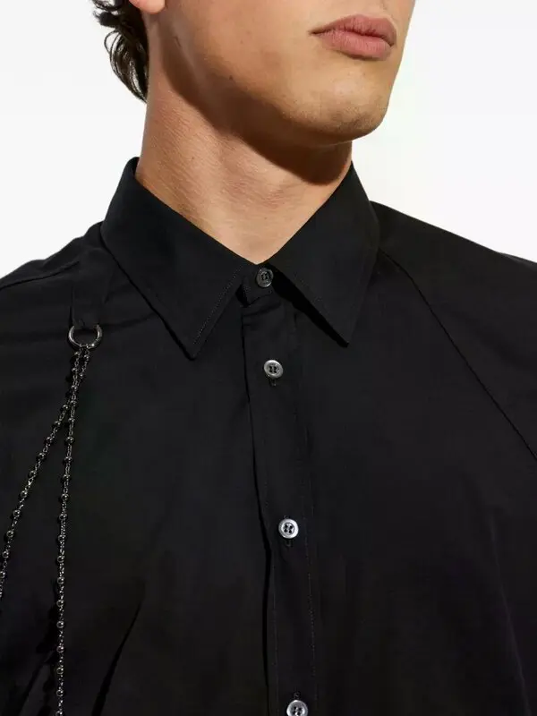Alexander McQueen Chain-detail Long-sleeve Shirt