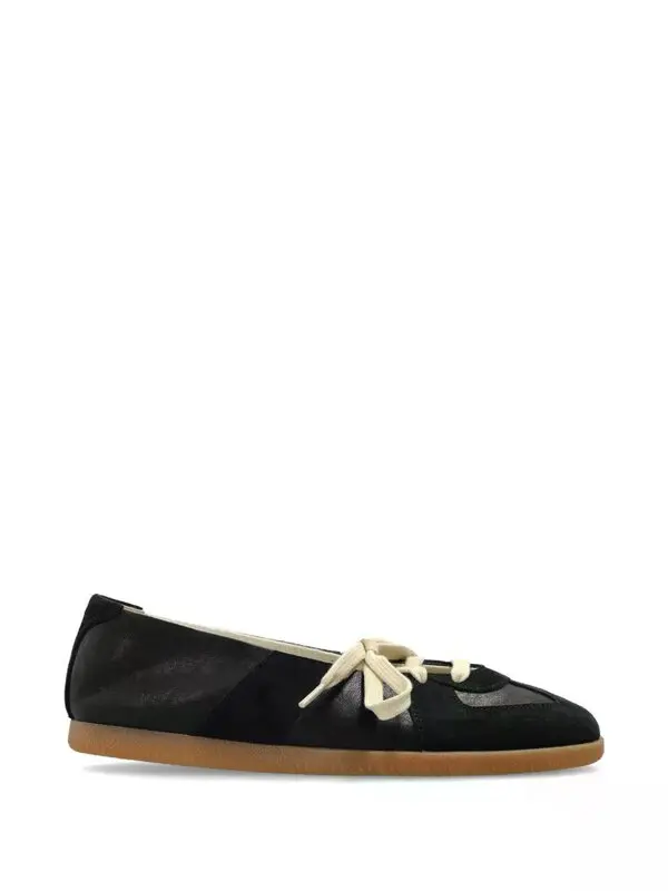 MAISON MARGIELA Replica Lace-up Ballet Flats - Black