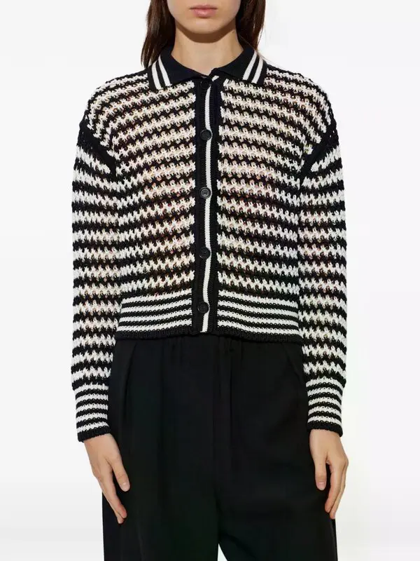 Max Mara Crochet Knit Cardigan