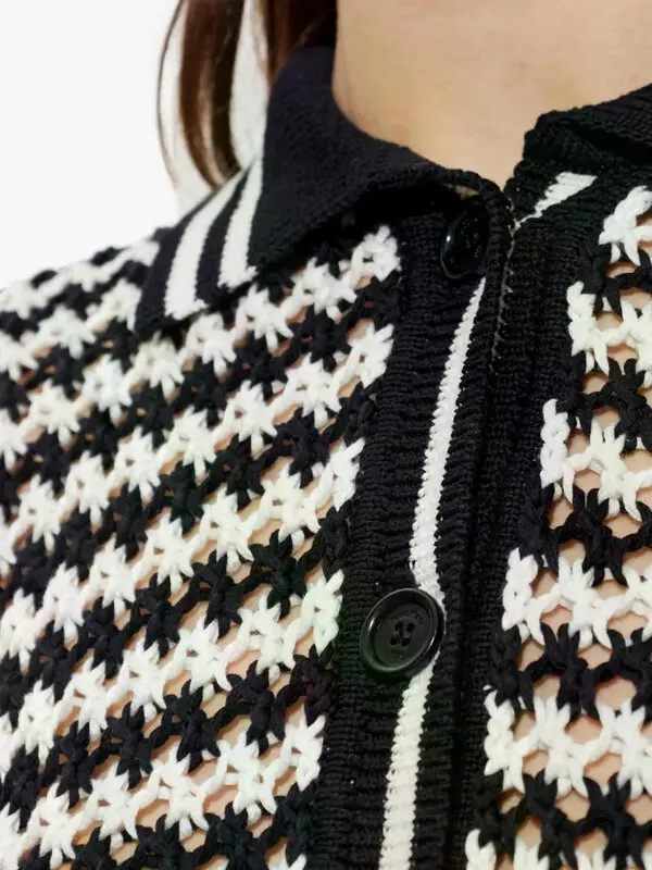 Max Mara Crochet Knit Cardigan
