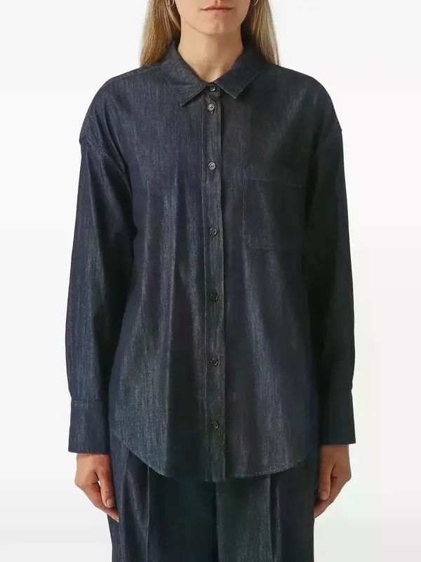 Max Mara Long-sleeve Denim Shirt - Blue