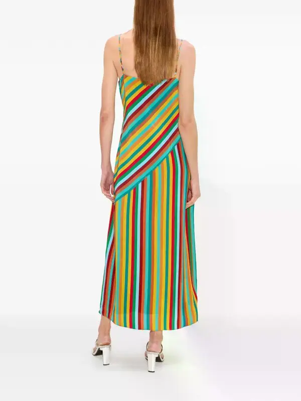 SIMONMILLER Maude Striped Midi Dress