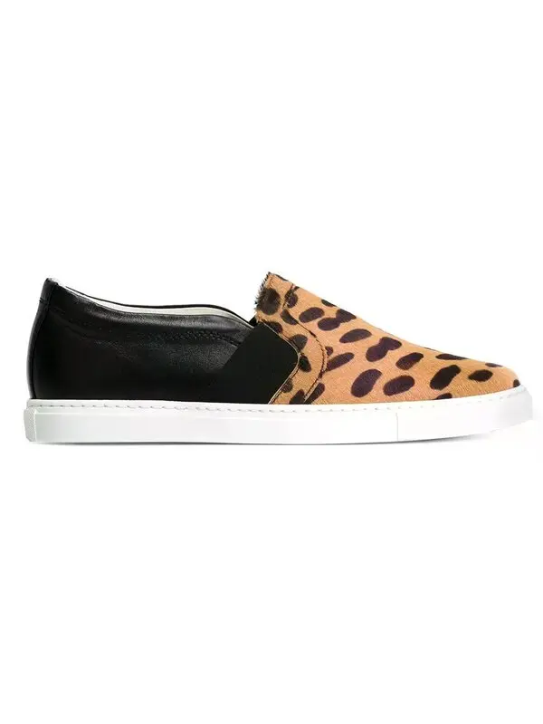 LANVIN Pull-on Leopard Print Sneakers