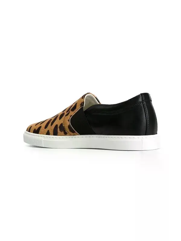 LANVIN Pull-on Leopard Print Sneakers