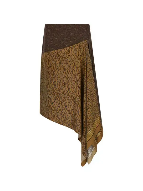 FERRAGAMO Handkerchief Skirt - Brown