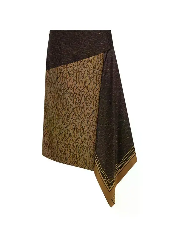 FERRAGAMO Handkerchief Skirt - Brown