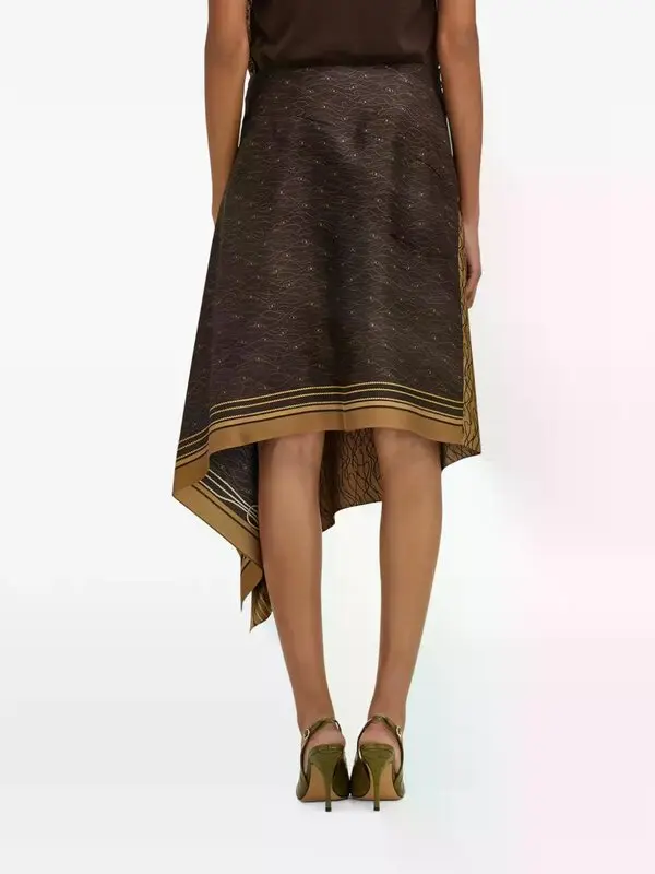 FERRAGAMO Handkerchief Skirt - Brown