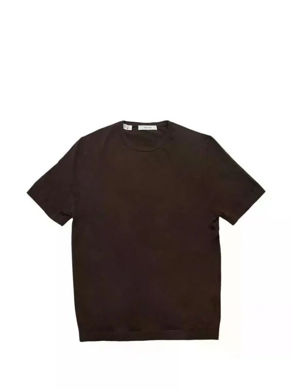 SELECTED Torino T-shirt - Brown