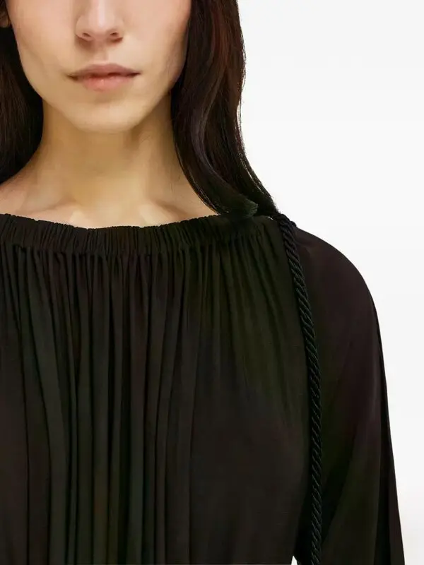 FERRAGAMO Viscose Dress With Gathered Detailing