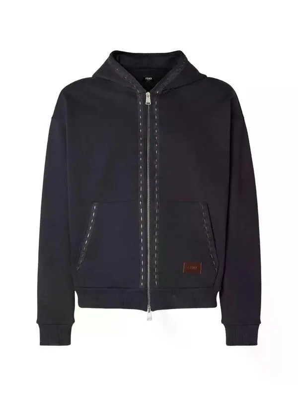 Fendi Cotton Zip-up Hoodie