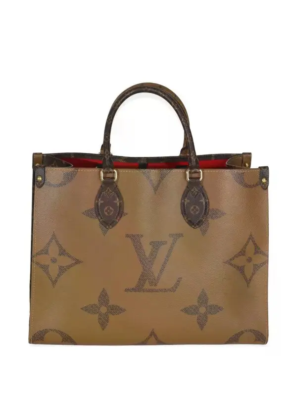 LOUIS VUITTON Onthego Mm Monogram Reverse Tote Bag