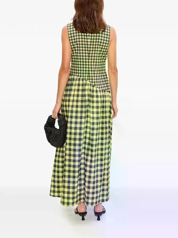 SIMONMILLER Laurel Gingham Maxi Dress