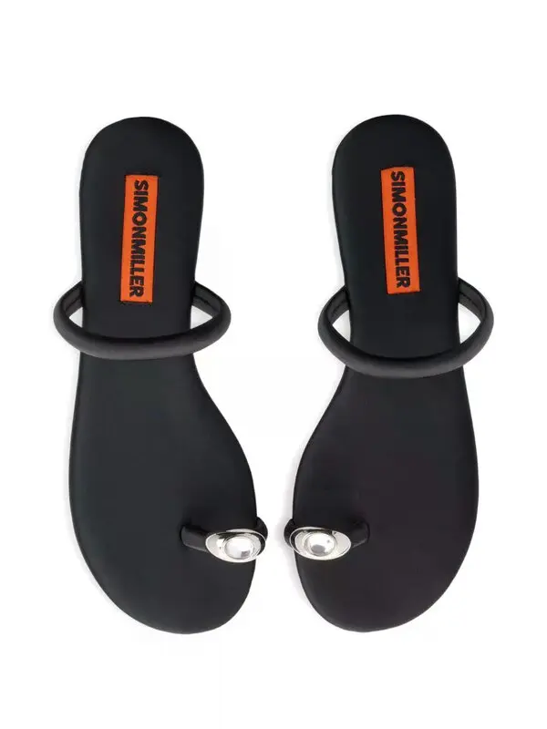 SIMONMILLER Pipe Crystal-embellished Flat Sandals