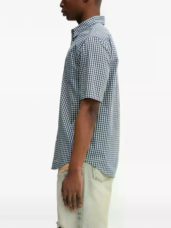 Fred Perry Gingham Embroidered-logo Shirt