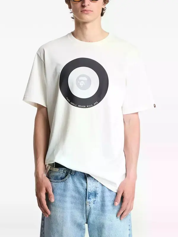 A BATHING APE Ape Target Cotton T-shirt