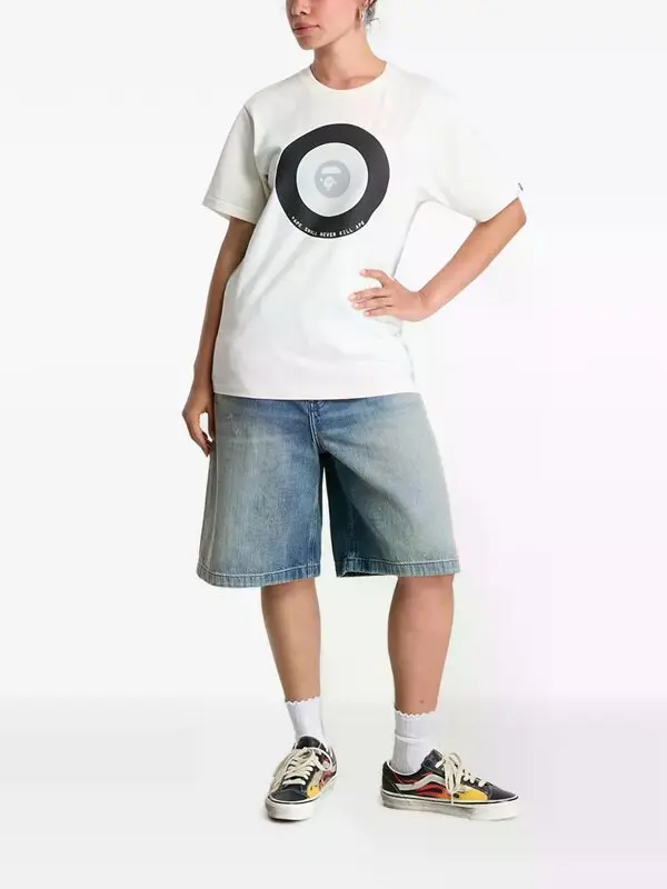 A BATHING APE Ape Target Cotton T-shirt