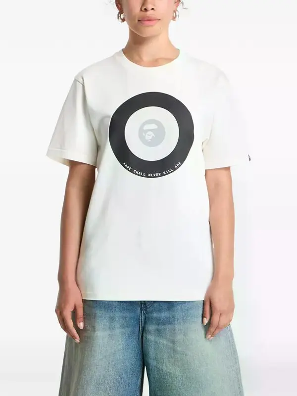A BATHING APE Ape Target Cotton T-shirt
