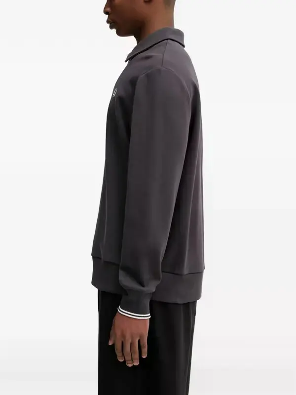 Fred Perry Half-zip Embroidered Logo Sweater