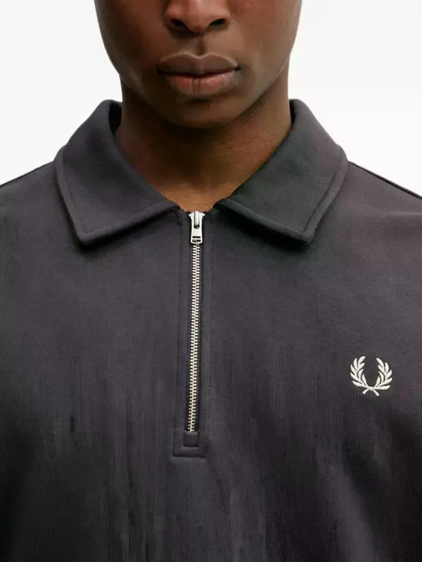 Fred Perry Half-zip Embroidered Logo Sweater