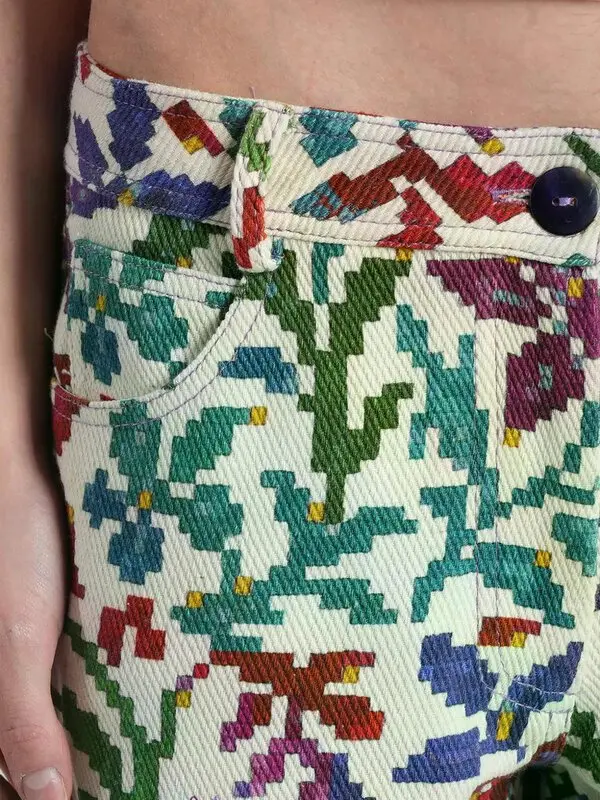 SIEDRES Floral Print Trousers