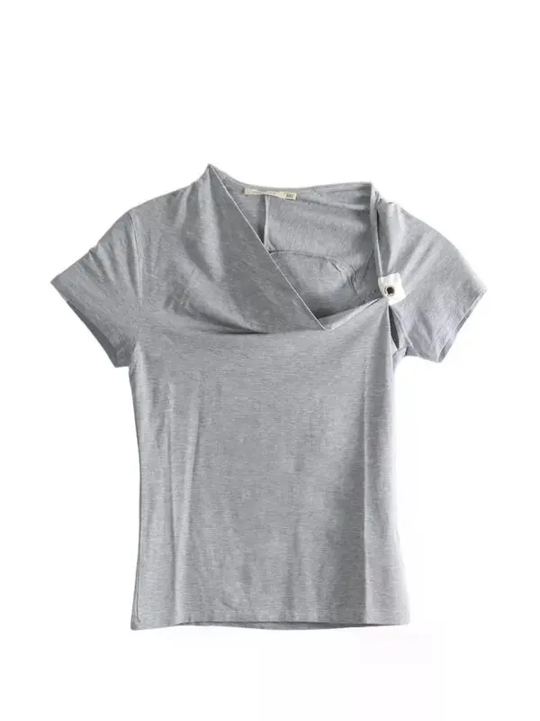 Paloma Wool Mire Draped-neck T-shirt - Grey