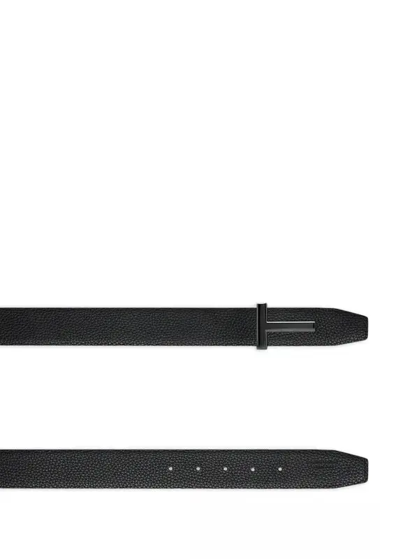 TOM FORD Reversible T-buckle Belt - Black