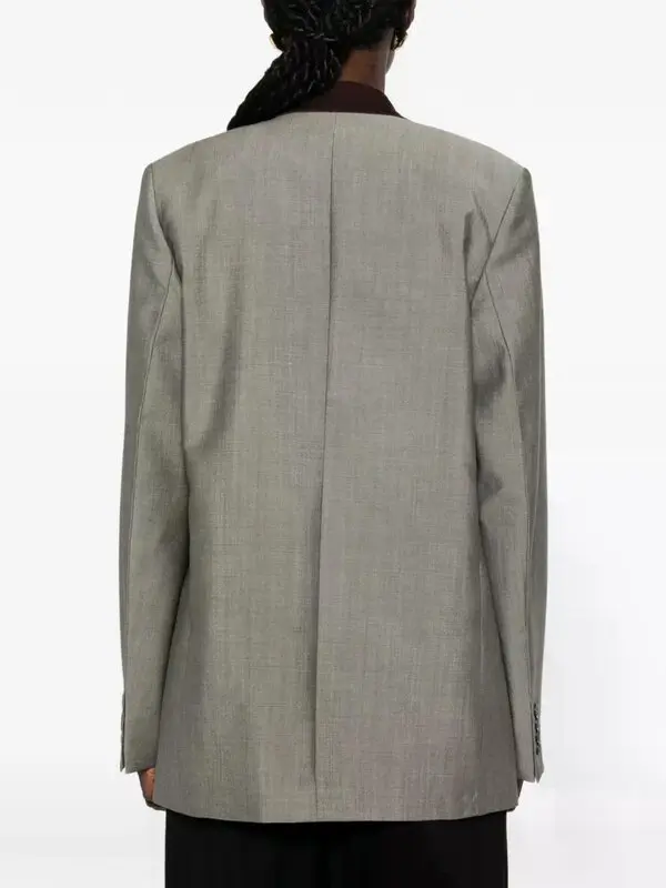 Victoria Beckham Double-breasted Peak-lapel Blazer