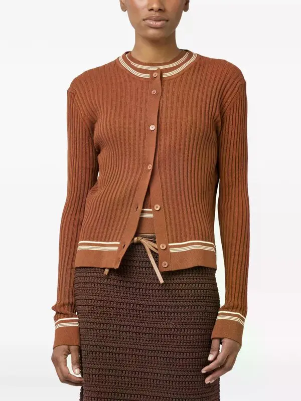 TOD'S Ribbed Knit Cardigan