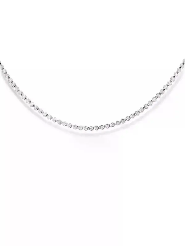 Cartier Diamond Link Necklace - Silver