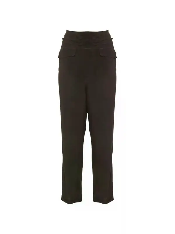 Dolce & Gabbana Belted Silk Trousers