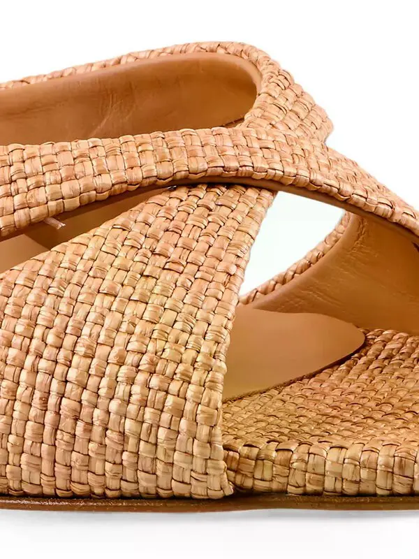 LE SILLA Shirley Woven Crossover Heeled Sandals