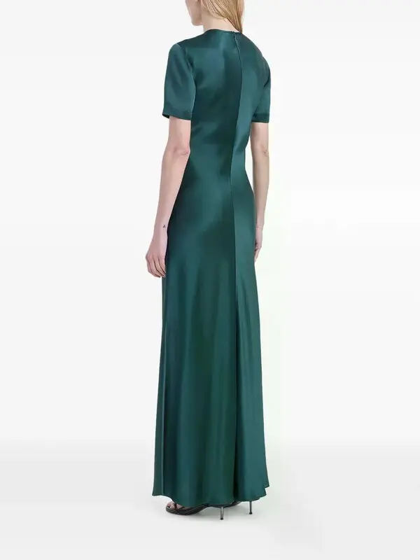 FFORME Hammered Satin Floor-length Gown