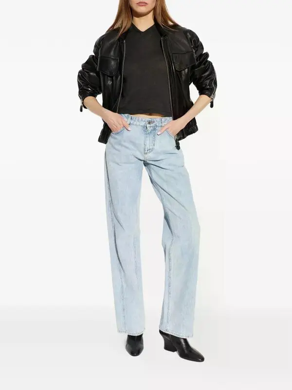 IRO PARIS V-neck Linen T-shirt