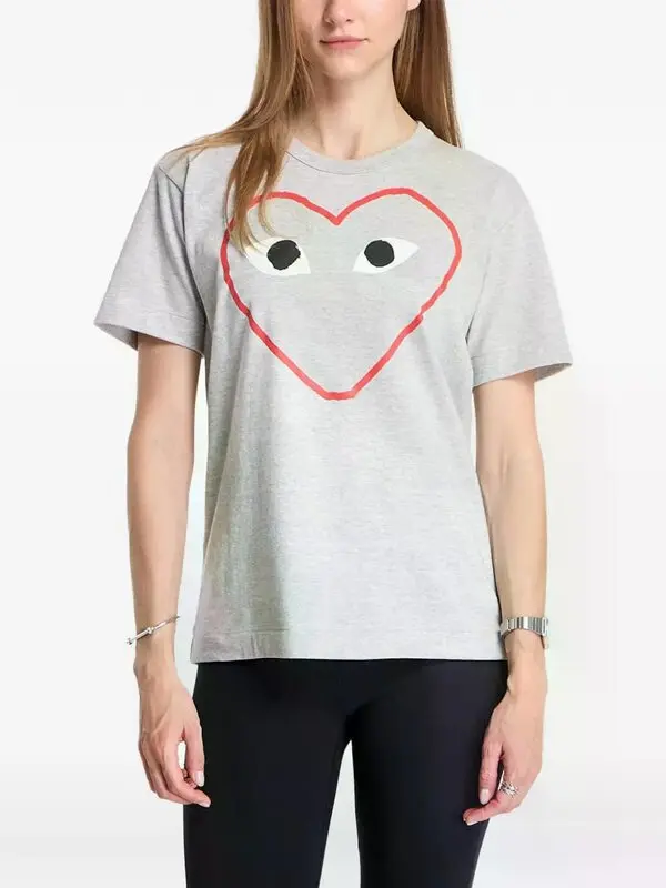 Play Comme Des Garcon Heart Print T-shirt