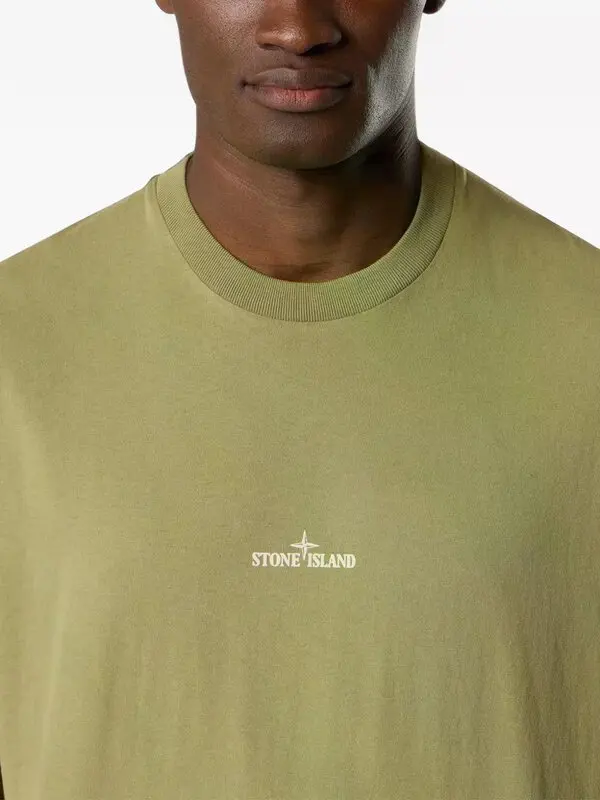 Stone Island 2100001 Organic Cotton Jersey T-shirt - Green