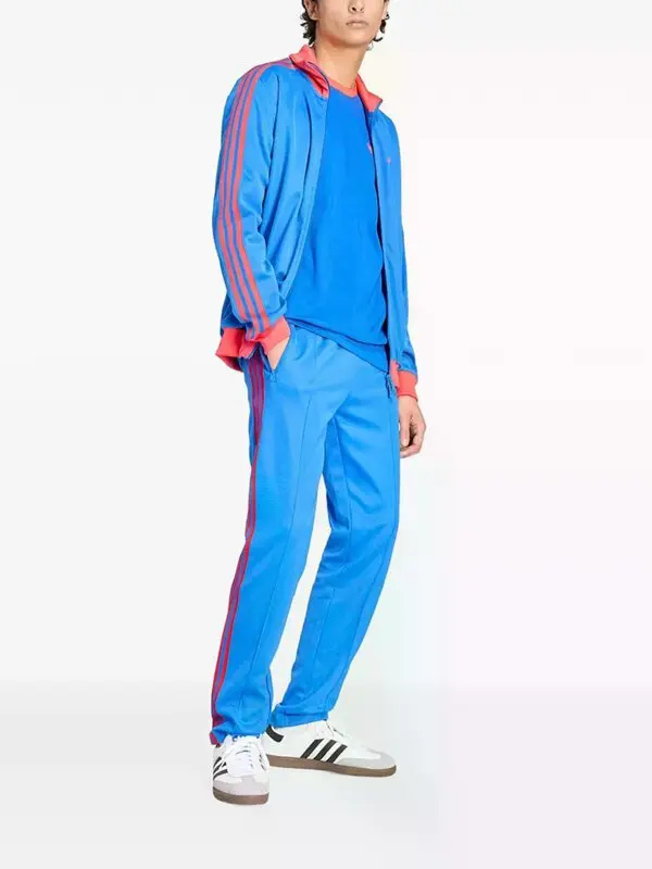 Adidas Logo-embroidered Side-stripe Track Pants