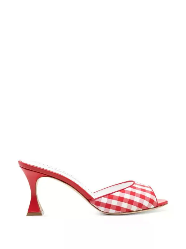 Manolo Blahnik Jadara Mules - Red