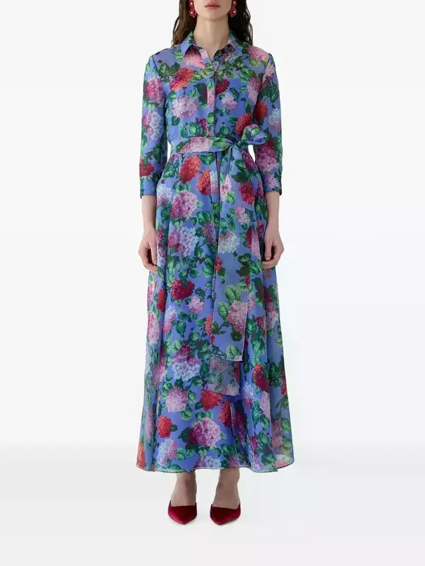 Carolina Herrera Floral Print Maxi Dress