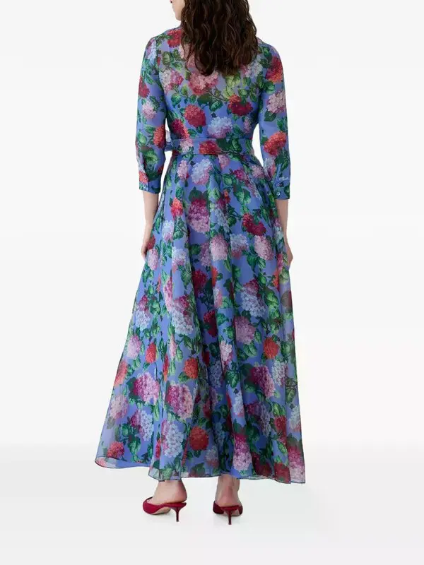 Carolina Herrera Floral Print Maxi Dress
