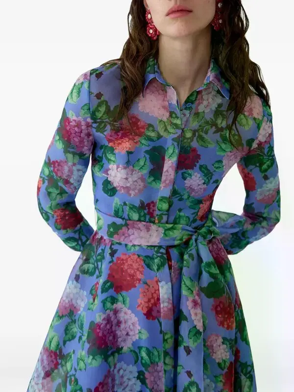 Carolina Herrera Floral Print Maxi Dress