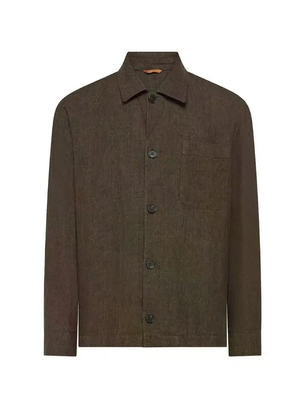 CRUNA Cardiff Button-up Jacket - Brown