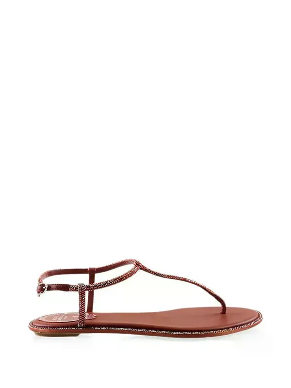 Rene Caovilla Diana Embellished Flat Sandals