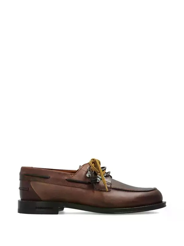 Dsquared2 Cottage Leather Boat Shoes - Brown