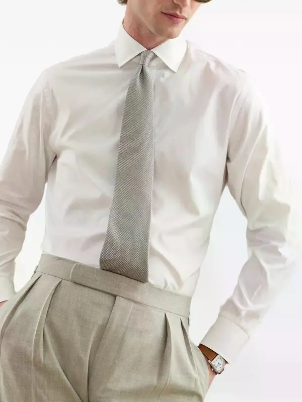 Ralph Lauren Purple Label Diamond-textured Twil Shirt