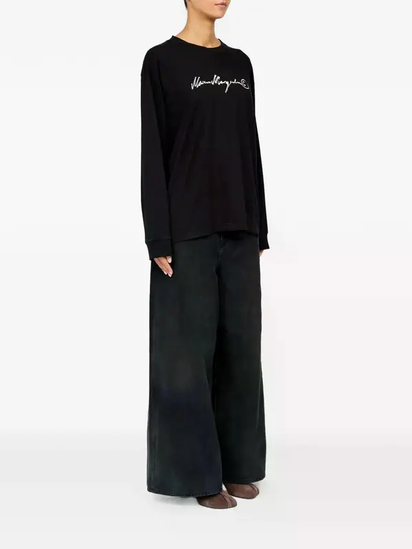 MAISON MARGIELA Long Sleeve T-shirt With Handwritten Print